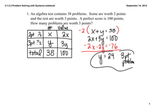 3.1 - 3.3 word problems | PDF