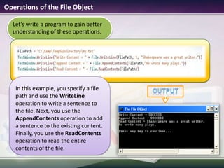 3.1 file input and output | PPTX | Internet for Beginners | Internet