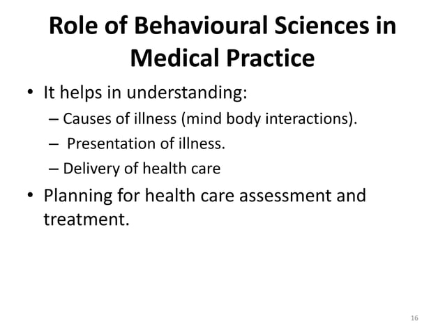3 1-introduction to behavioural sciences in medical practice | PDF