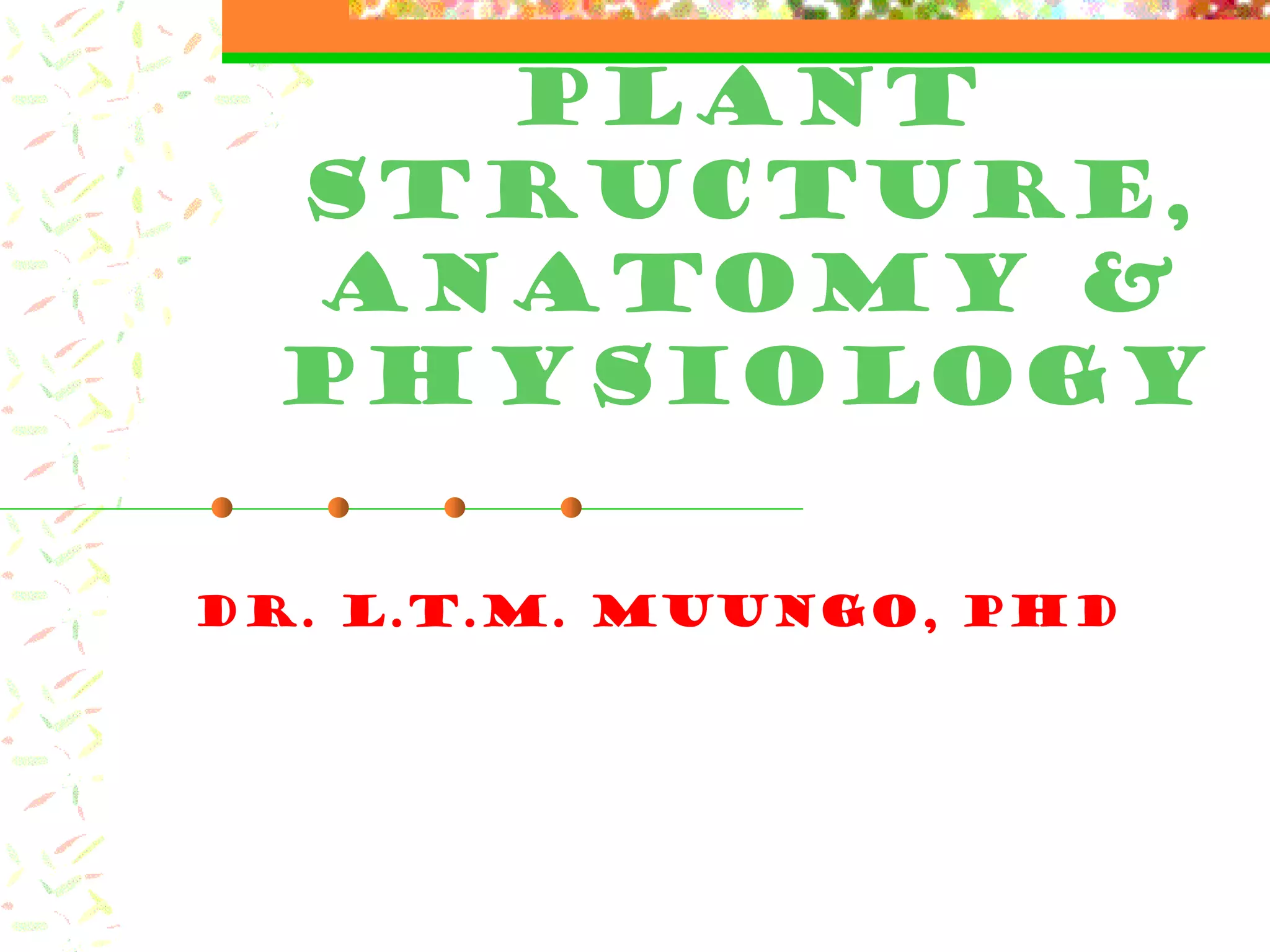 3 1-plant structural anatomy and physiology | PDF