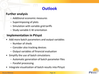 2014 PV Performance Modeling Workshop: Optimization strategies with Pvsyst for large scale PV ...