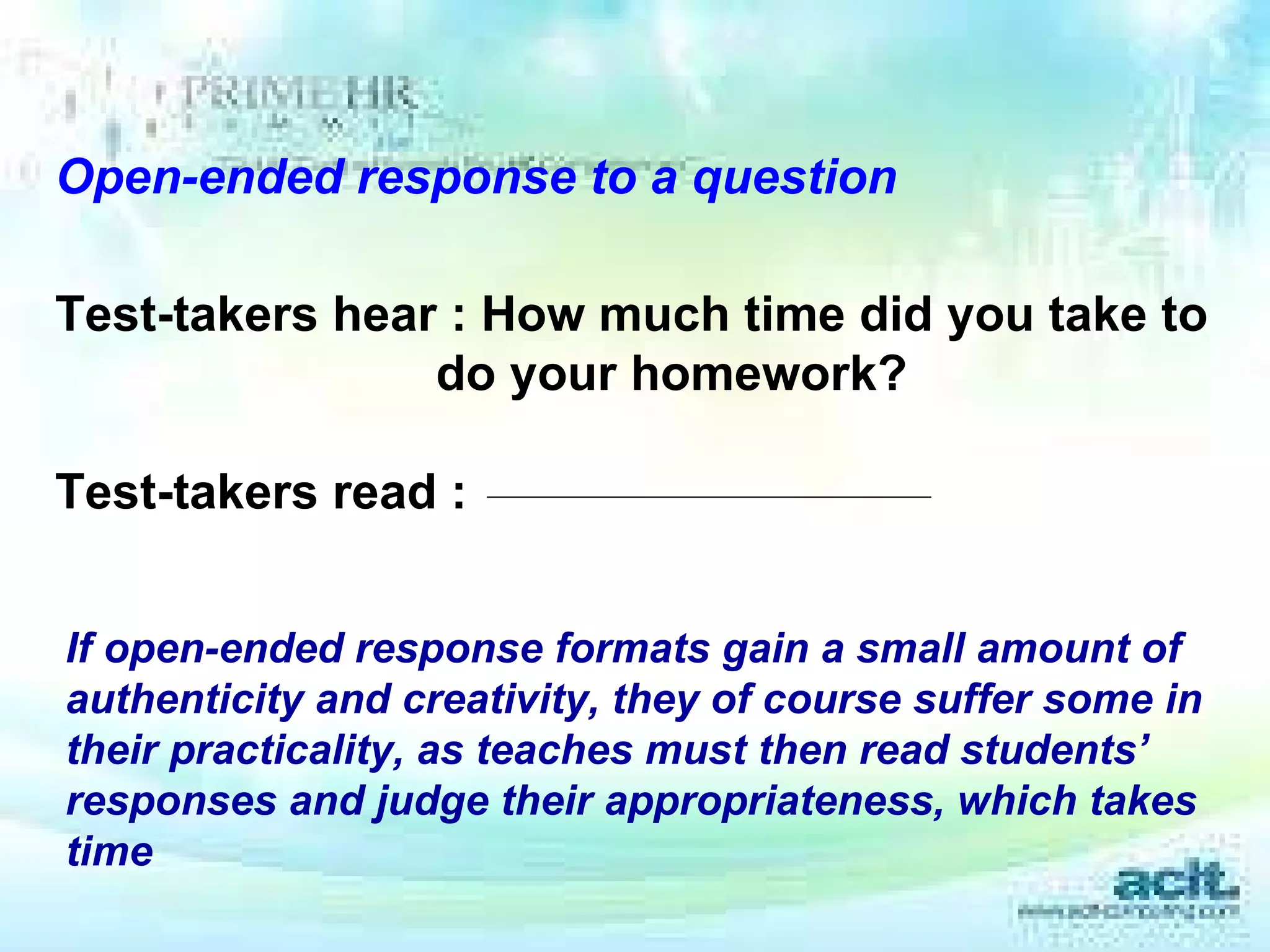 Assessing Listening part 3 | PPT