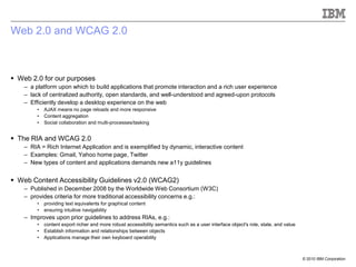 WAI-ARIA and the OpenAjax Alliance Accessibility Working Group. | PDF