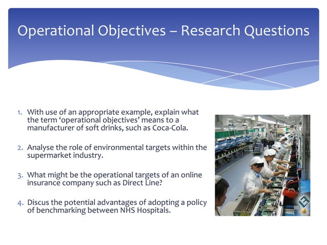 3.11 understanding operational objectives - moodle | PPTX | Logistics ...