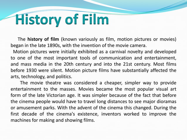 Film (Introduction to Communication) | PPTX