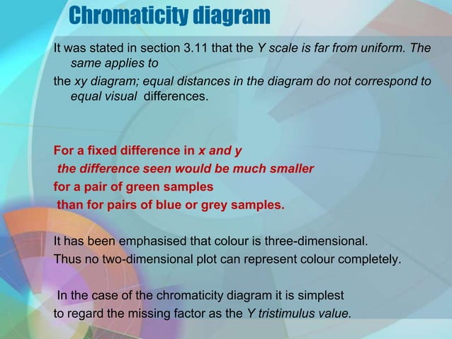 3.12 c hromaticity diagram | PPTX | Physics | Science