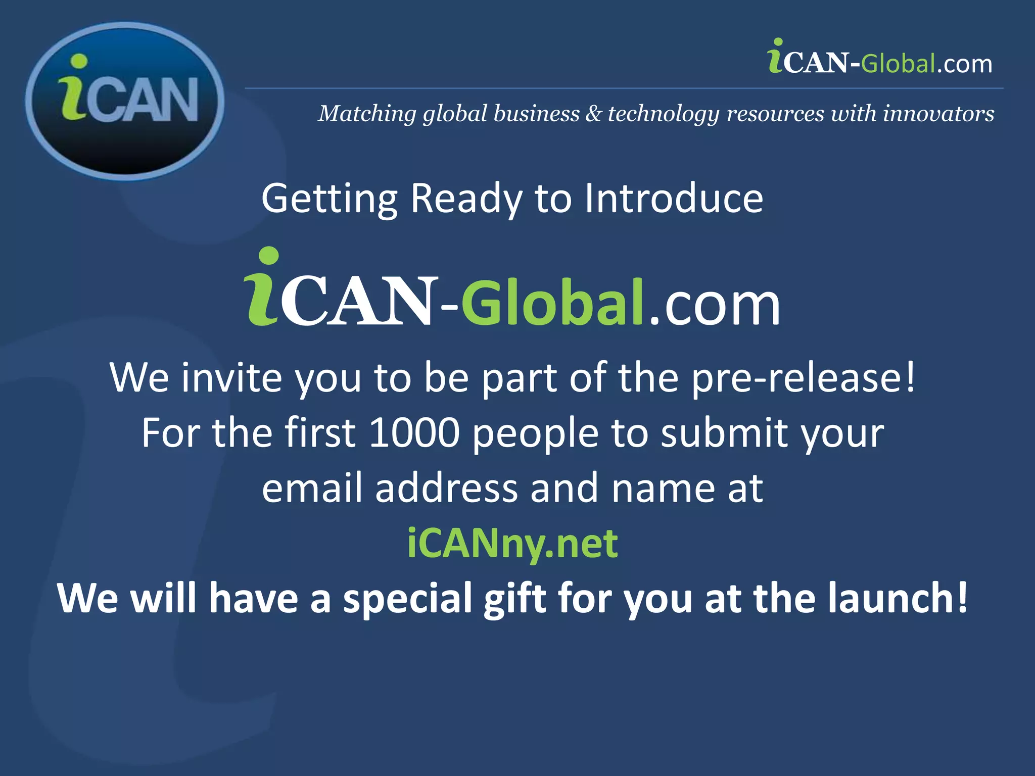 Overview of iCAN-Global | PPTX
