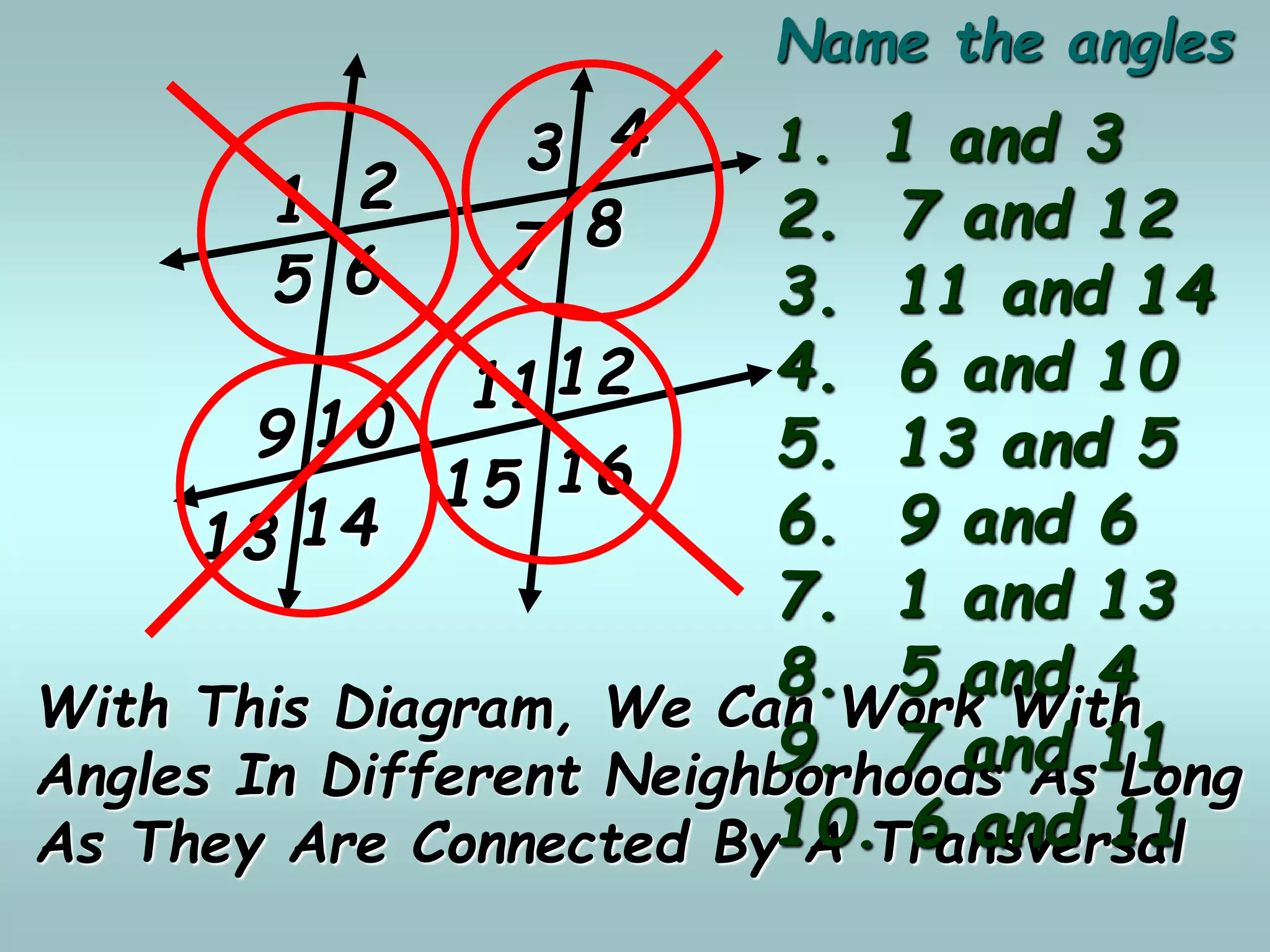 3-1, 3-2 Parallel Lines & Transversals.ppt