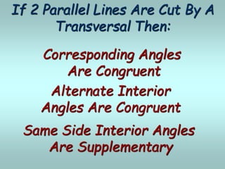 3-1, 3-2 Parallel Lines & Transversals.ppt