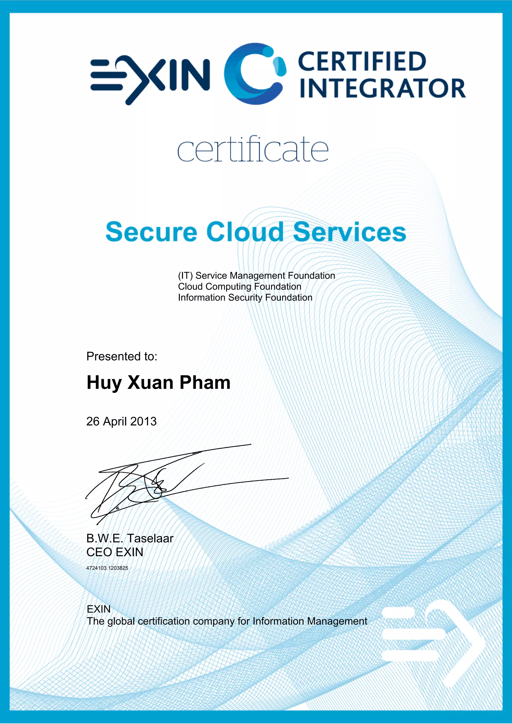 EXIN Certified Integrator | PDF