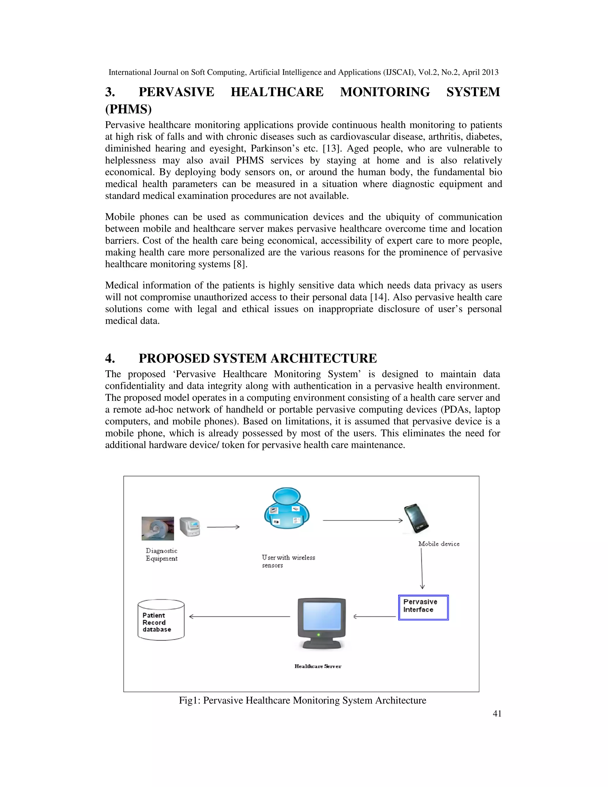 SECURED FRAMEWORK FOR PERVASIVE HEALTHCARE MONITORING SYSTEMS | PDF ...