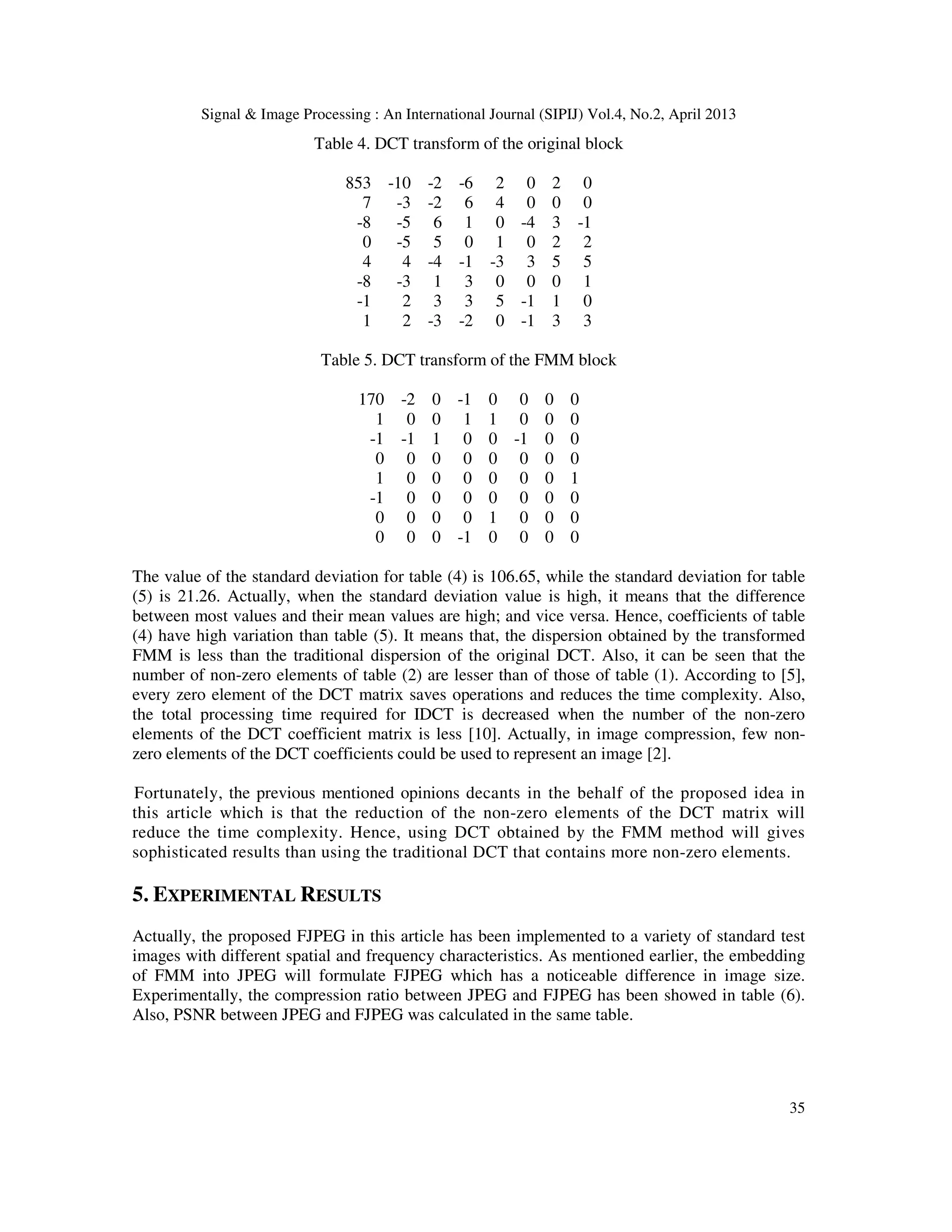 IMAGE COMPRESSION BY EMBEDDING FIVE MODULUS METHOD INTO JPEG | PDF