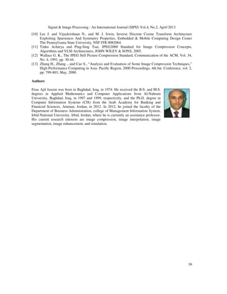 IMAGE COMPRESSION BY EMBEDDING FIVE MODULUS METHOD INTO JPEG | PDF