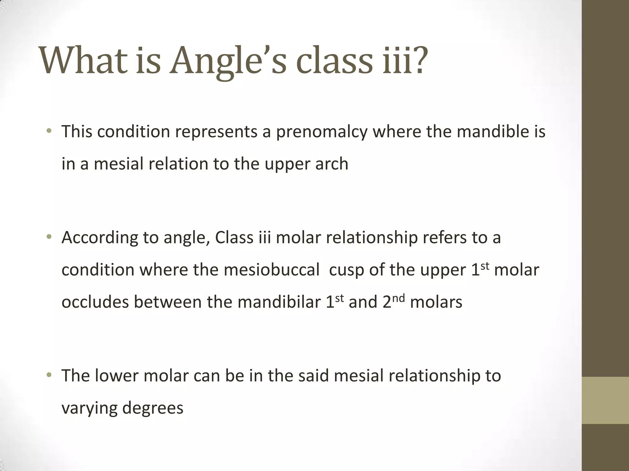 3.management of angles class iii malocclusion | PPTX