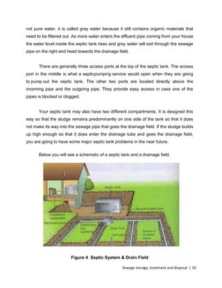 S3 SEWAGE STORAGE, TREATMENT AND DISPOSAL Assignment | PDF