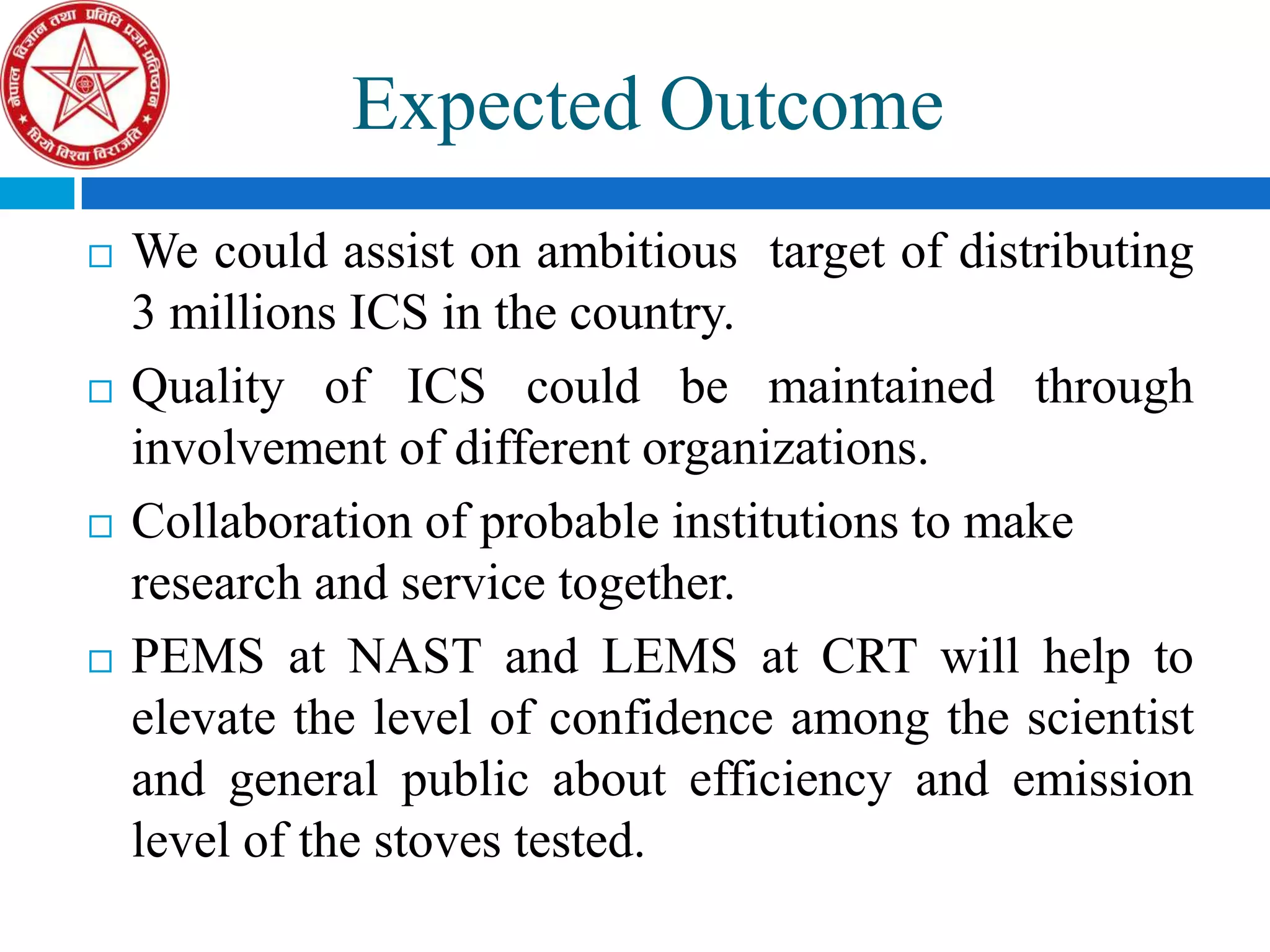 9. bioenergy research activities at NAST for evidence based policy ...