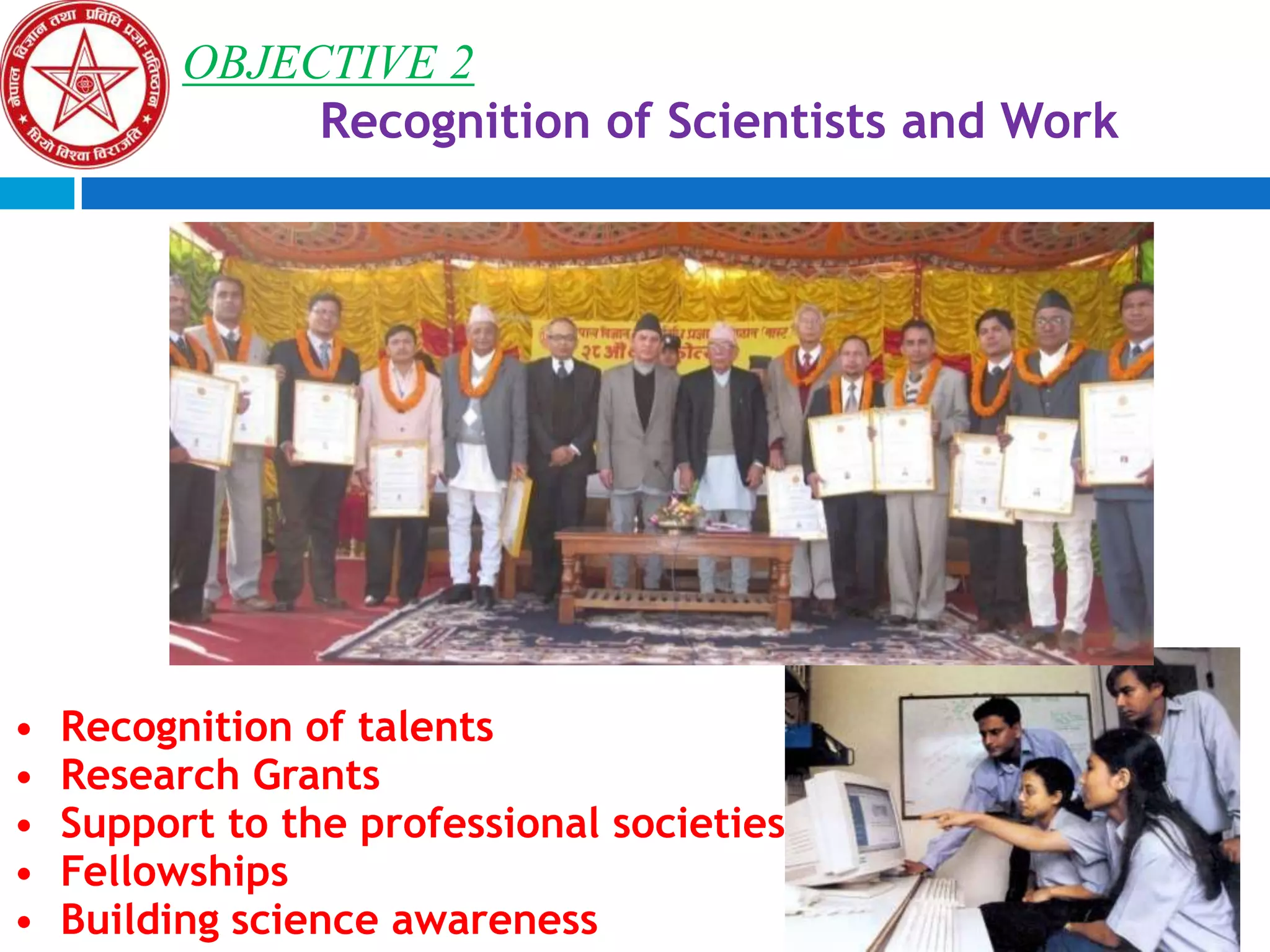 9. bioenergy research activities at NAST for evidence based policy ...