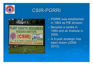B4FA 2012 Ghana: Plant Genetic Resources in Ghana - Lawrence Aboagye | PDF