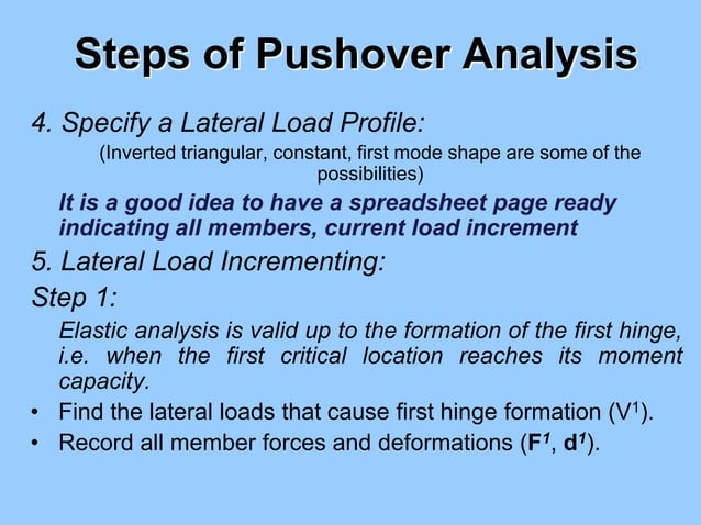 3 4 Pushover Analysis Pdf Computer Software And Applications Computing