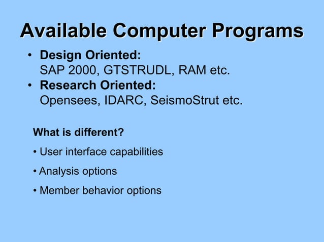 3 4 Pushover Analysis Pdf Computer Software And Applications Computing