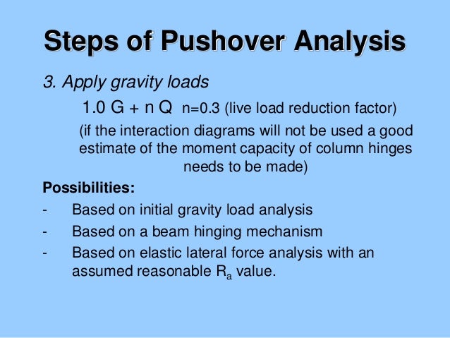 3.4 pushover analysis 3.4 pushover analysis