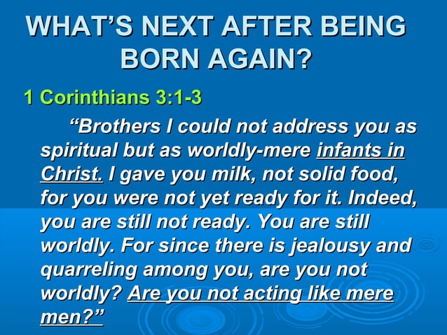 Pre Encounter Lesson 3: Born Again | PPT | Christianity | Religion ...
