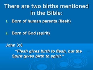 Pre Encounter Lesson 3: Born Again | PPT