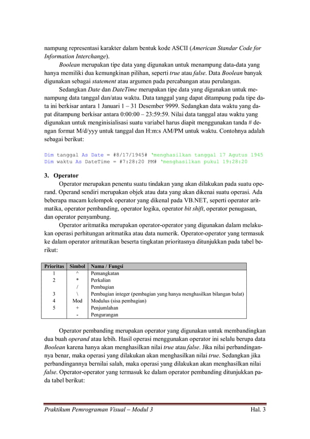 3. variabel-tipe-data-dan-operator-pada-vb.net | PDF