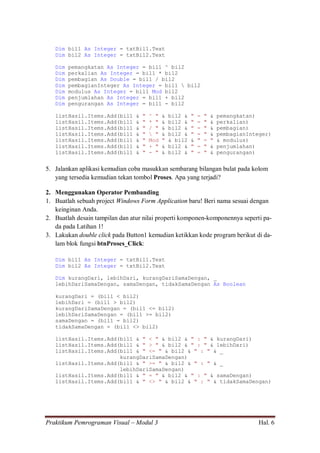 3. variabel-tipe-data-dan-operator-pada-vb.net | PDF