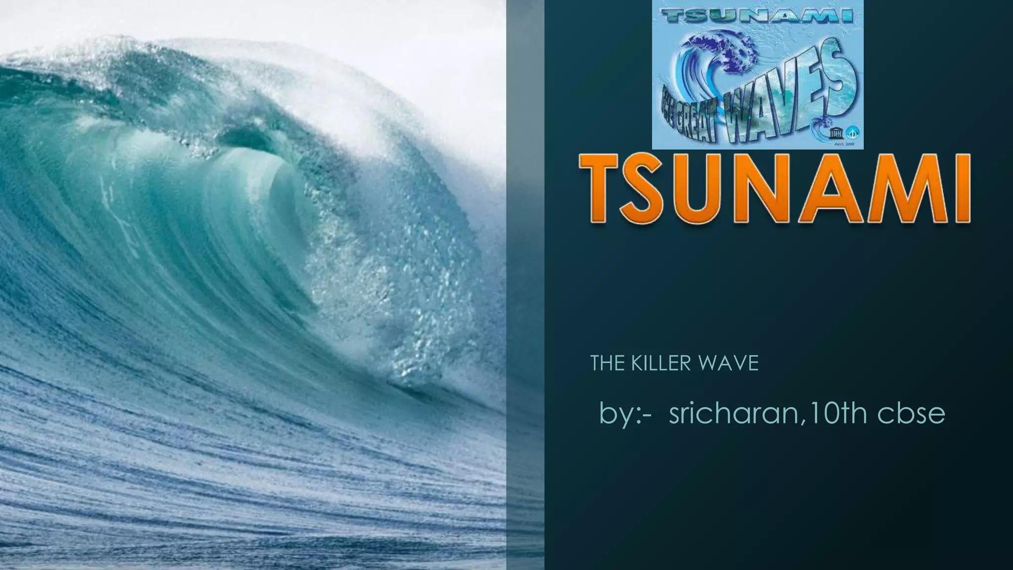 tsunami destructive wave | POTX | Geography | Science
