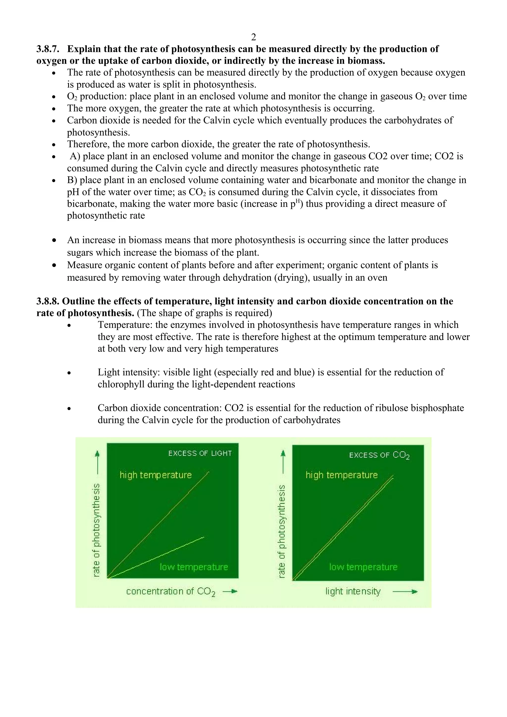 3.8 photosynthesis notes | DOC