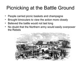 Battle Of Bull Run Picnickers
