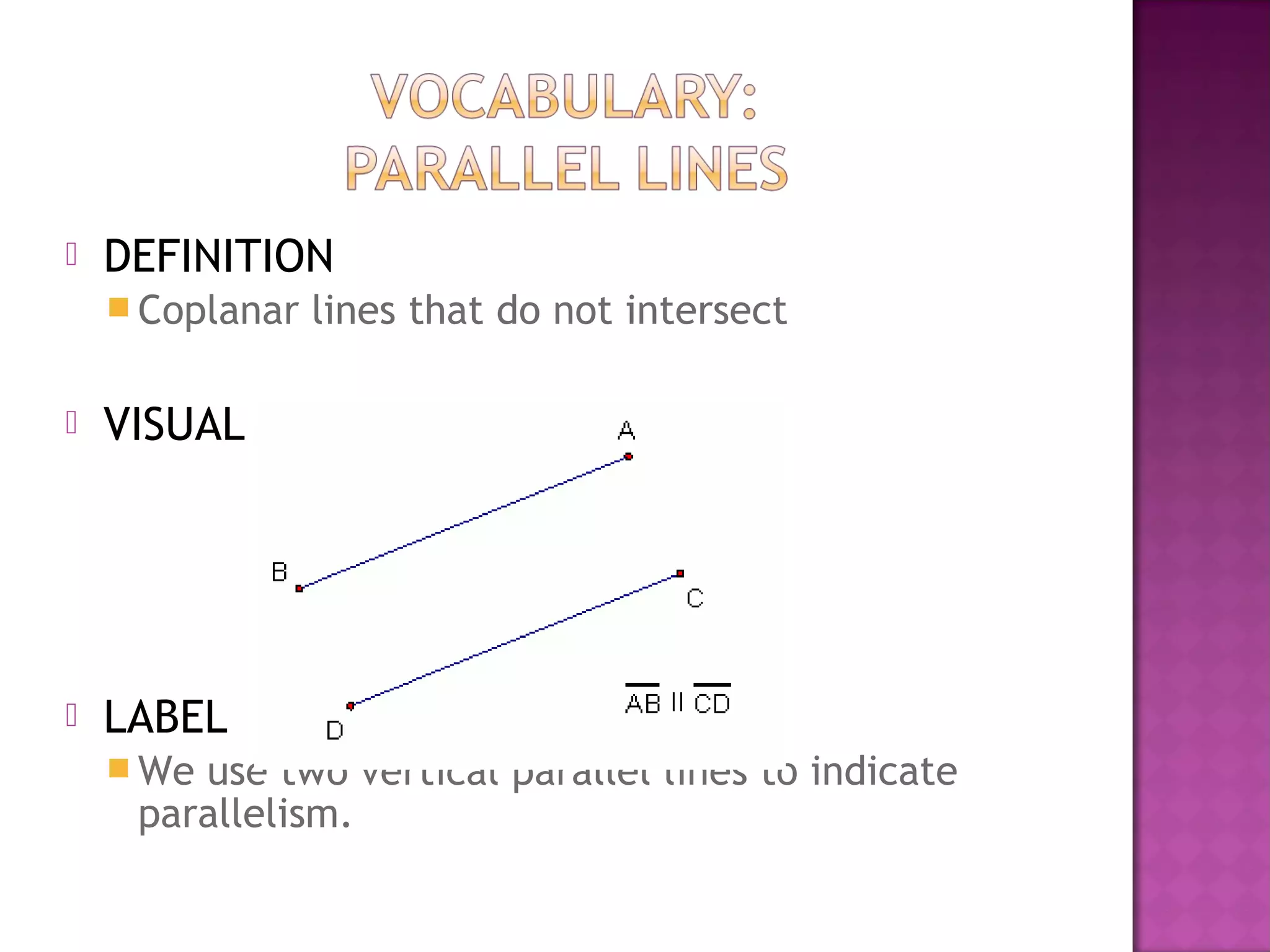 3.1 identify paris of lines and angles | PPT