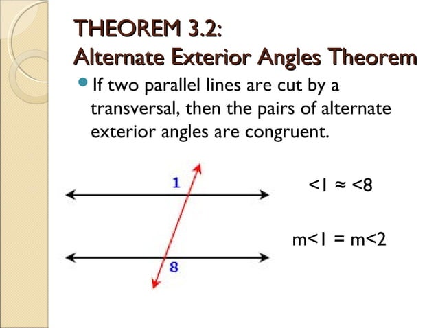 3.2 use parallel lines and transversals | PPT | Physics | Science