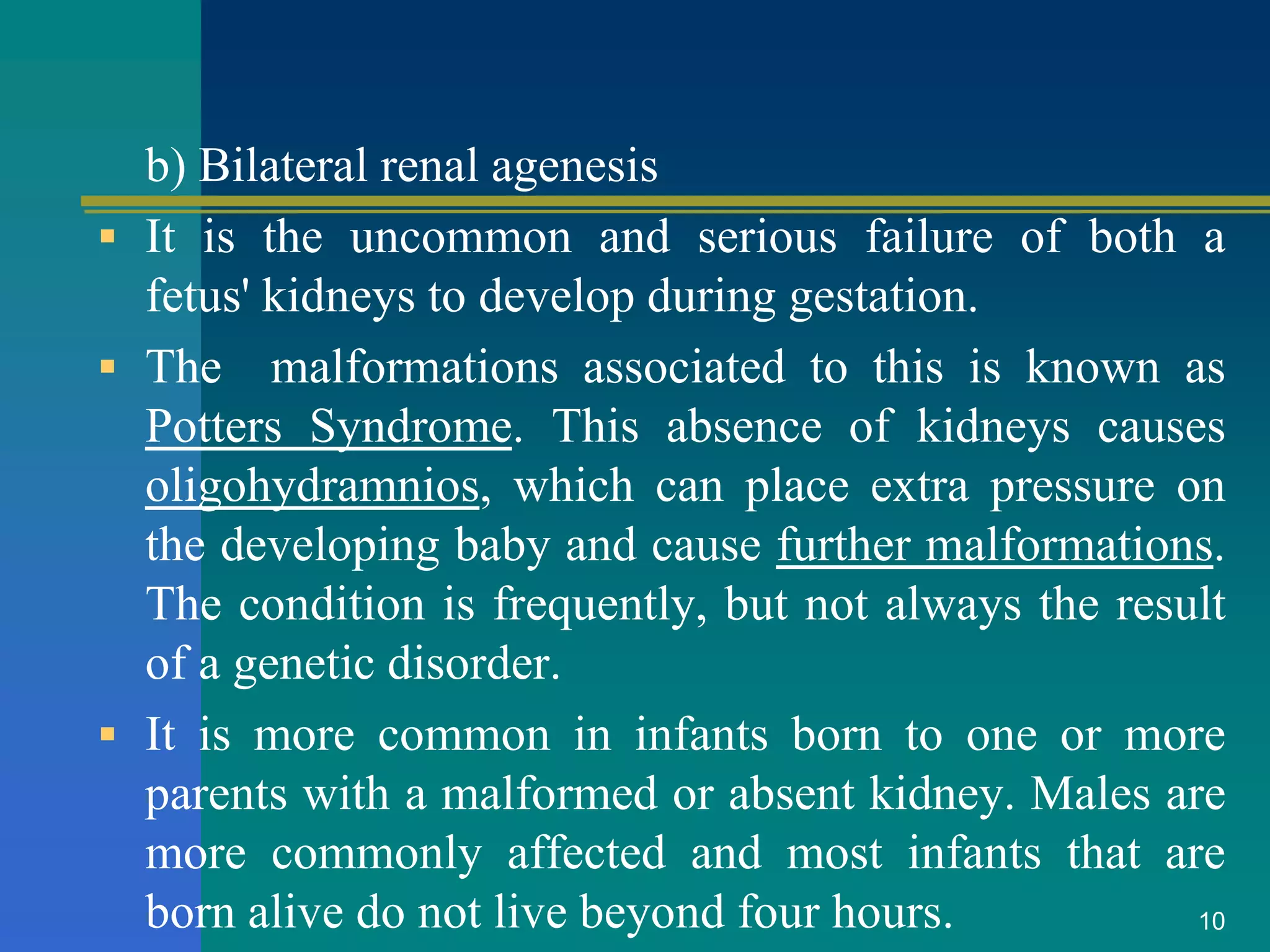congenital anomalies of renal system | PPSX