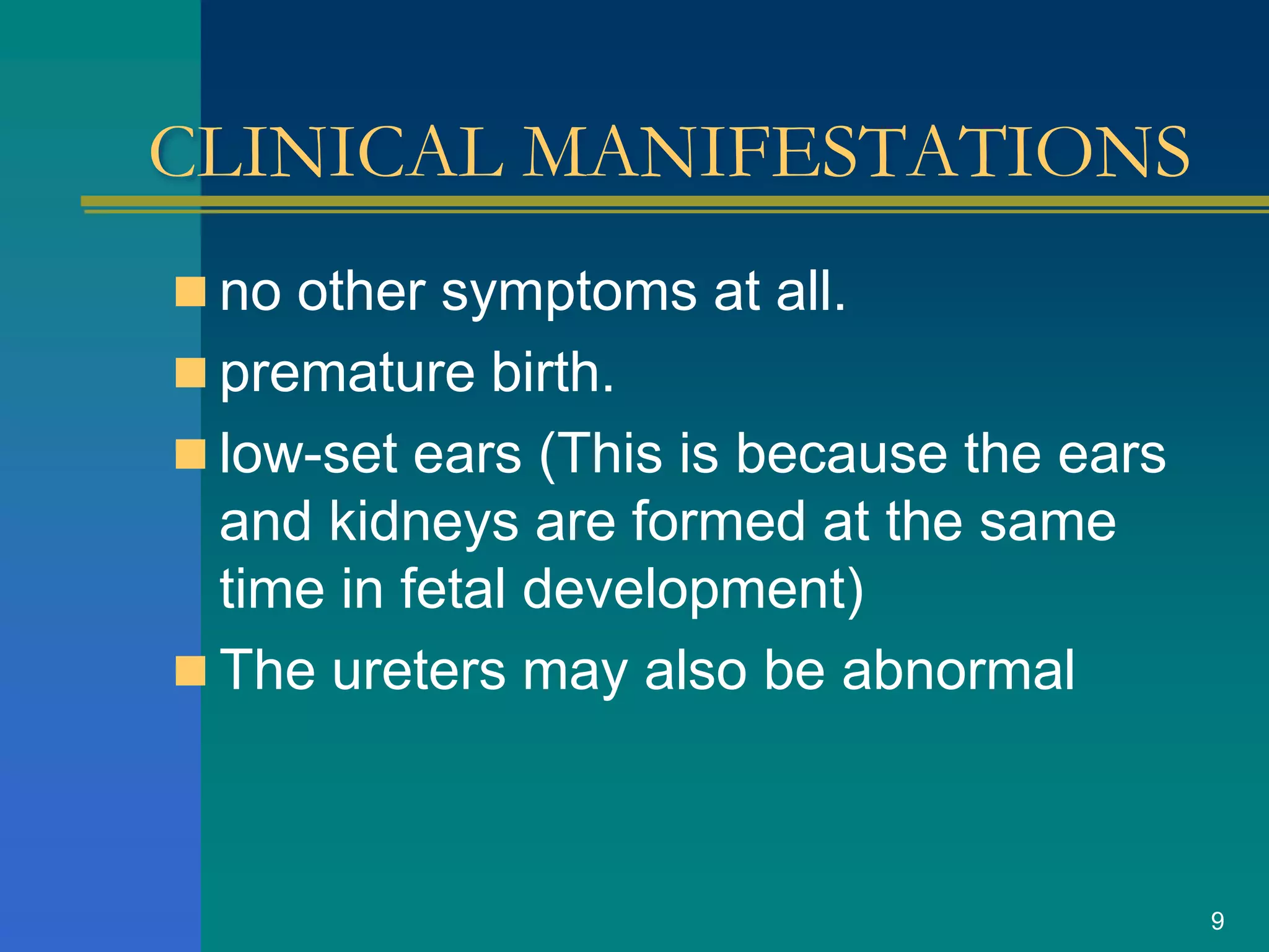 congenital anomalies of renal system | PPSX