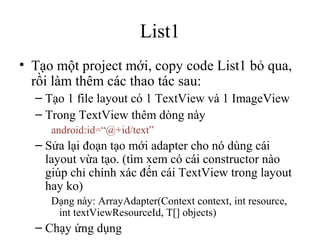 3.thiet ke giao dien tren android | PPT