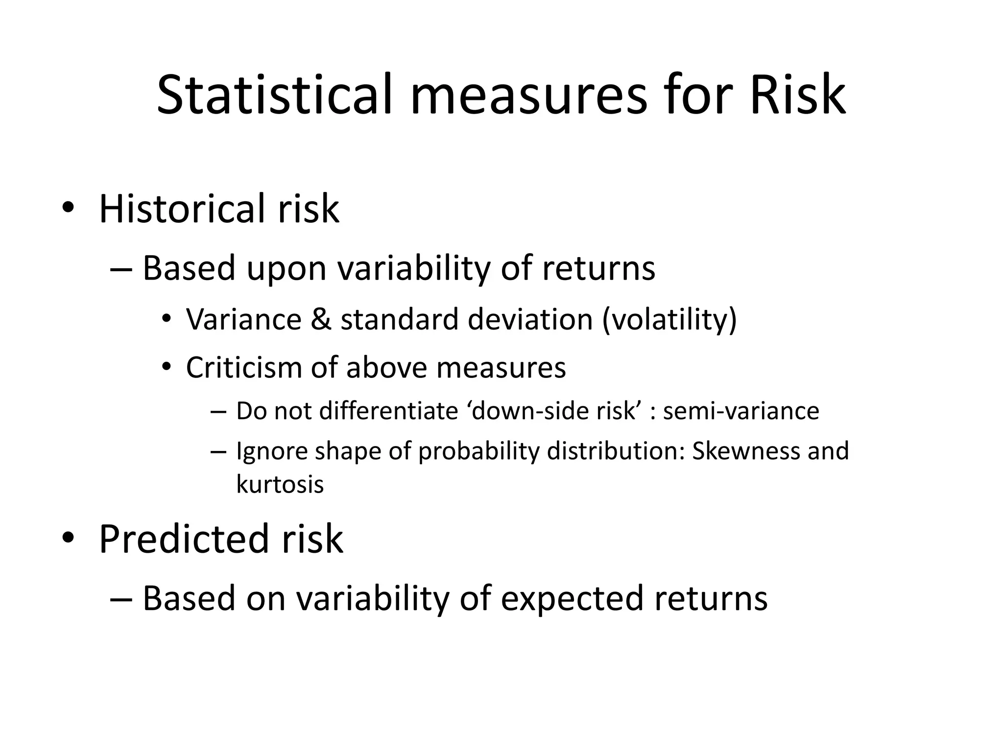 3. risk and return | PDF