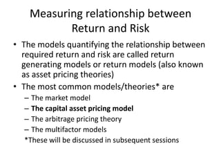 3. risk and return | PDF