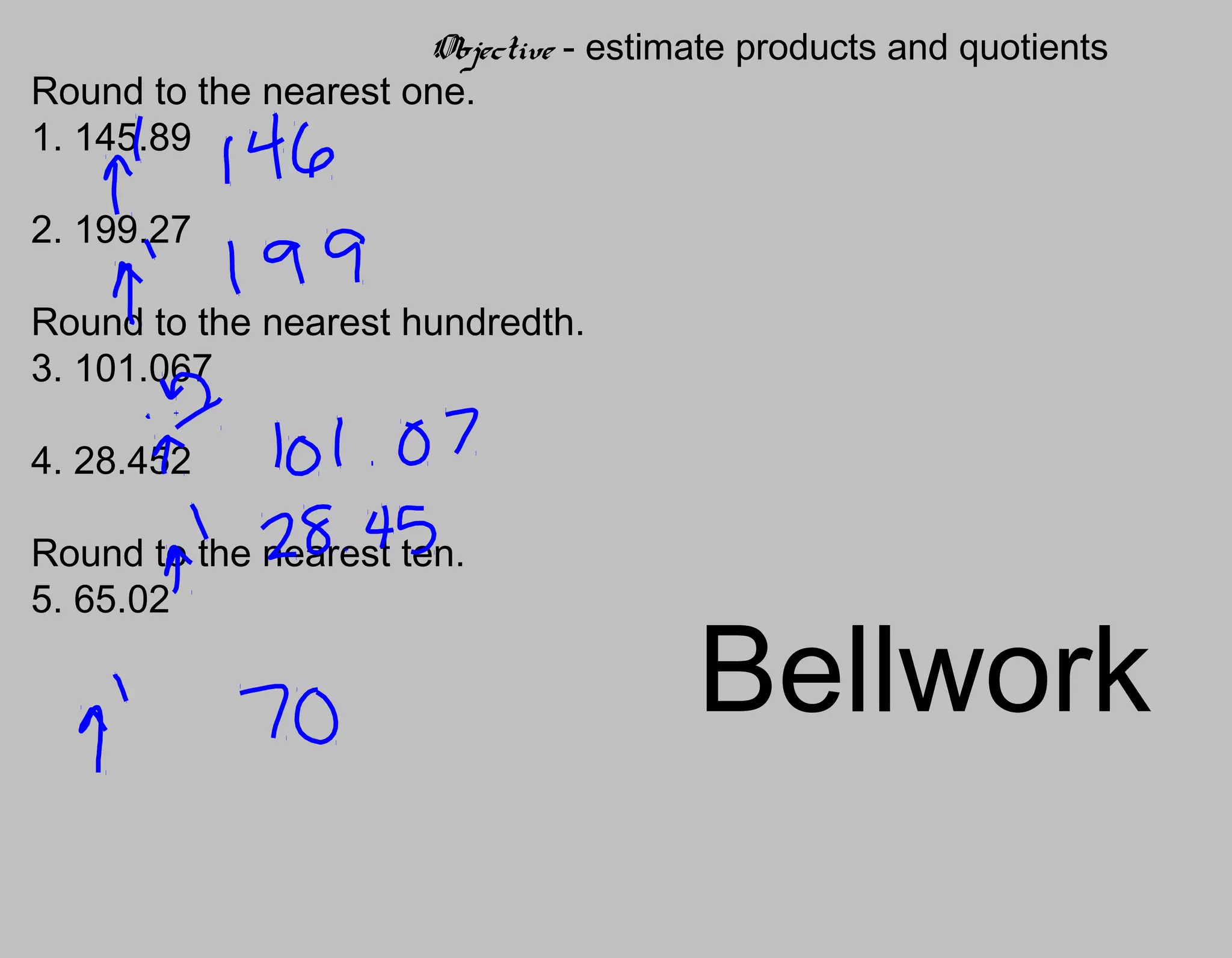 3.2 estimating products and quotients | PPT