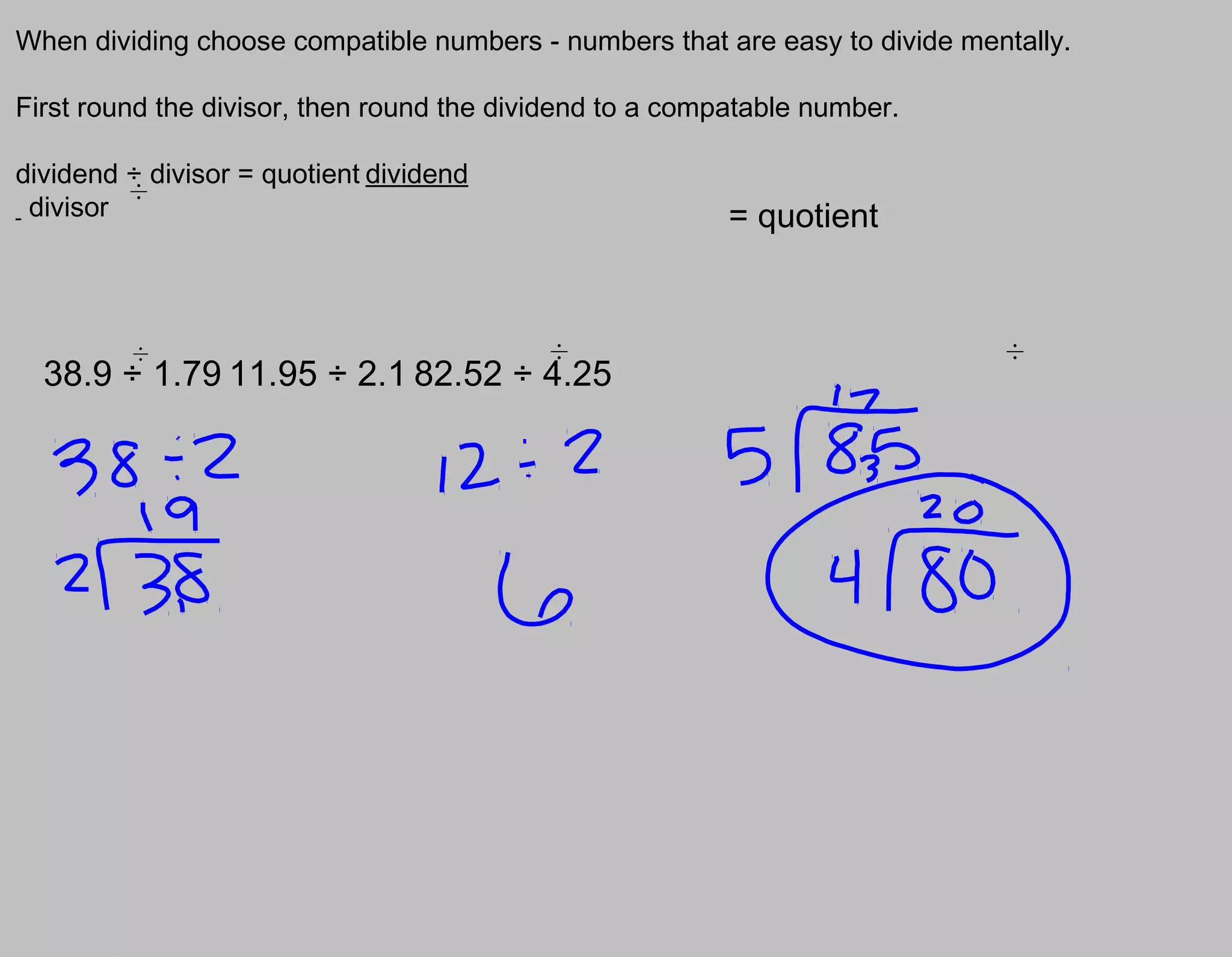 3.2 estimating products and quotients | PPT