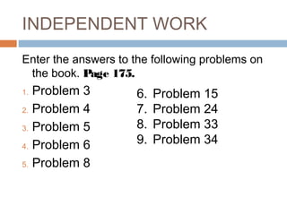 3.4 finding and using slopes | PPT