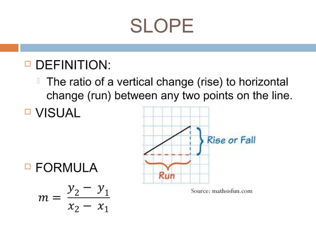 3.4 finding and using slopes | PPT
