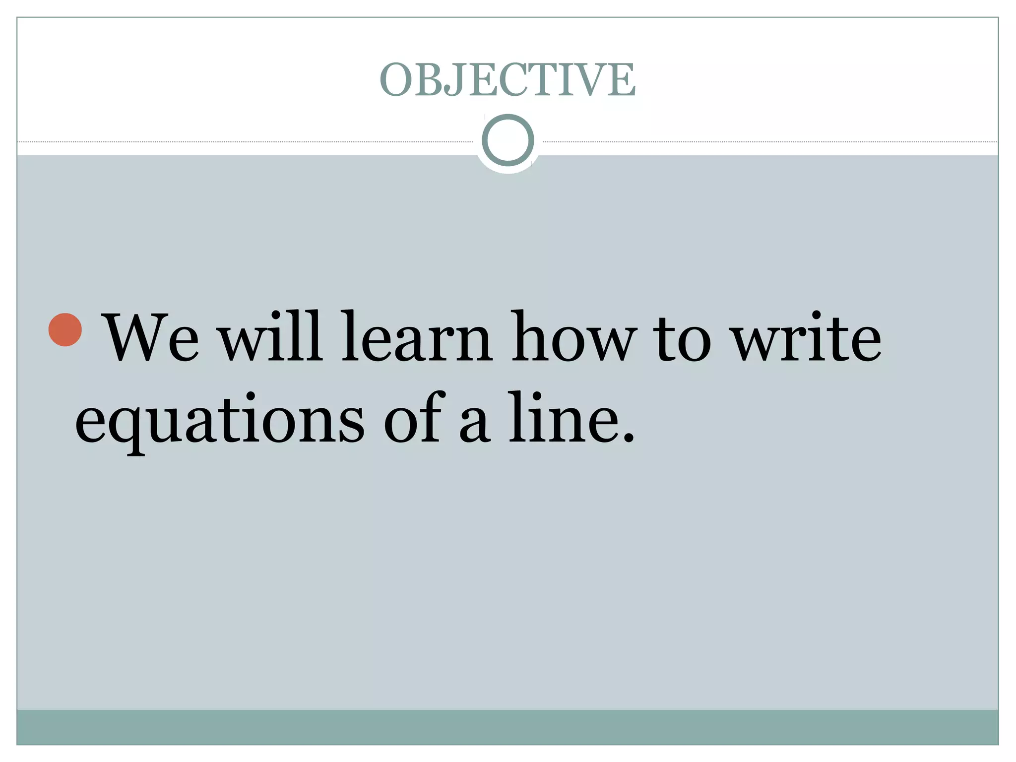 3 5 Write And Graph Equations Of Lines PPT