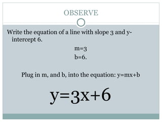 3.5 write and graph equations of lines | PPT