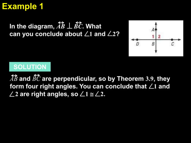 3.6 prove theorems about perpendicular lines | PPT