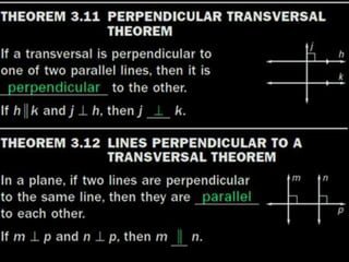 3.6 prove theorems about perpendicular lines | PPTX