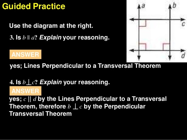 Theorems About Perpendicular Lines- With Diagrams – IDOCTJ