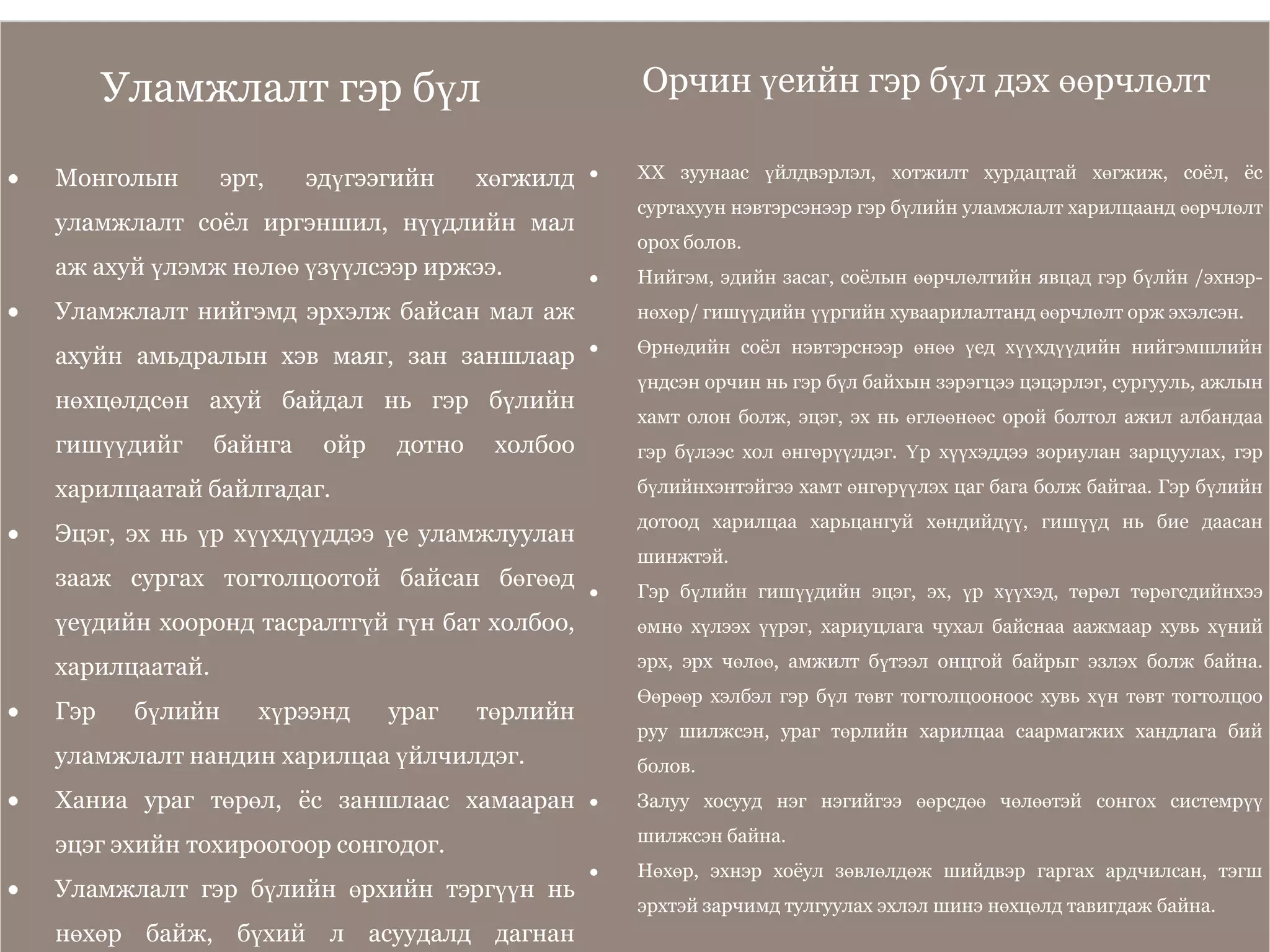 гэр бүлийн харилцааны үндсэн ойлголт 3 Pptx