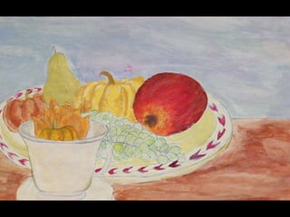 3.still life drawings by students | PPT